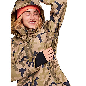 Burton Women's Standard Lelah Jacket, Martini Olive Terra Camo, Medium