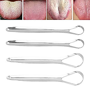 2pcs Tongue Scrubber, Copper Tongue Scraper, Best Tongue Scraper for Reducing Bad Breath and Refreshing Lips, Suitable for Everyone(Trumpet)