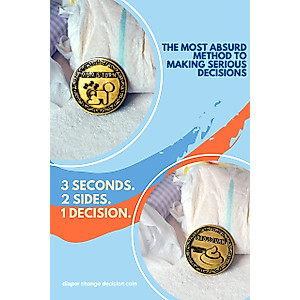 Prosperous Goods TOKENZ New Mom Gift Decision Coin | New Mom Gifts for Women Mom to Be Gift New Dad Gifts for New Mom Pregnant Mom Gifts for New Parents Funny for New Dad to Be Gifts for Baby Shower