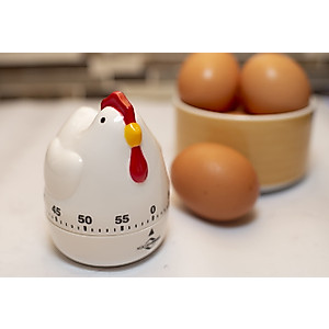 Küchenprofi Henriette Hen Manual 59 Minute Timer, 3.5 Inches, White