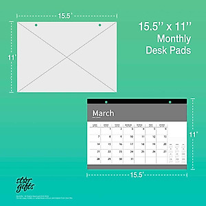 Ladybug Party | 2024 15.5 x 11 Inch 18 Months Monthly Desk Pad | July 2023 - December 2024 | StarGifts | Planning Stationery