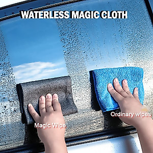 5pcs Thickened Magic Cleaning Cloth, Microfiber Magic Streak Free Miracle Cleaning Cloth, Reusable Glass Microfiber Cleaning Rag, All-Purpose Microfiber Towels for Kitchens, Glass, Cars 40*30