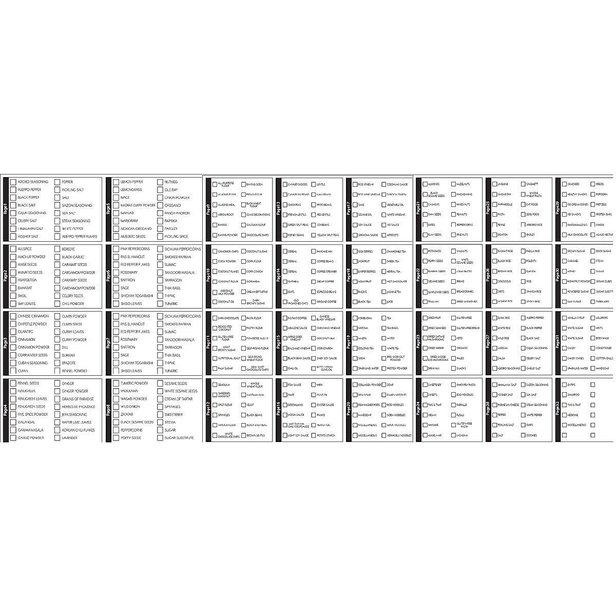 Minimalist 409-Piece Label Set: Elegant, Waterproof Stickers for organizing Global Spices, Pantry, Food Storage, Bathroom and Home Essentials Jars, Bins, and Containers