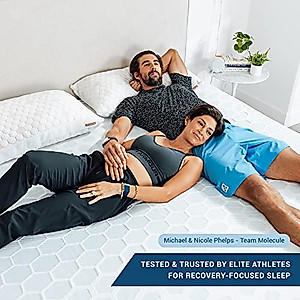 MOLECULE 3" Triple Zone PRO Pressure-Relieving Gel Memory Foam Mattress Topper, Queen