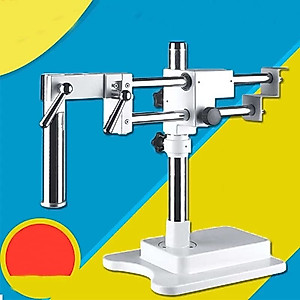 ZYZMH Microscope Gimbal Support Arms Double Pole Rotate 360 Degrees Lifting Bracket Stand Universal Bracket (Color : A, Size : See figure)