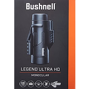 Bushnell Legend Ultra HD Monocular, Black, 10 x 42-mm