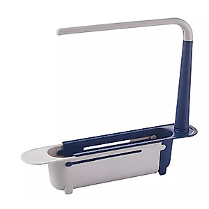 GreatAM Kitchen Sink Organizer Storage Basket Accessory (Black)