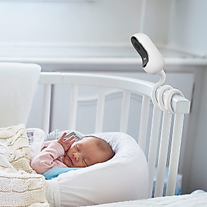 oioaahkeo Baby Monitor Mount for Owlet Duo Baby Monitor,Arlo Camera, Motorola Baby Monitor and VTech VM901 (White)