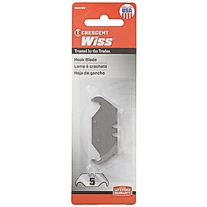 Wiss Replacement .025" Heavy Duty Hook Blades, 5 Pk - RWK16V