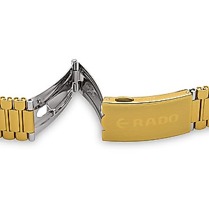 Rado DiaStar Original Swiss Automatic Watch with Stainless Steel Strap, Gold, 21 (Model: R12064253)