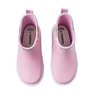Reima Ankles Waterproof Low Cut Rain Boots Outdoor Rubber Boot for Kids, Light Pink, 13/13.5 Little Kid