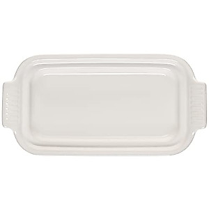 Le Creuset Stoneware Heritage Butter Dish, White