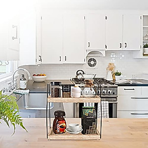 Bathroom Counter Organizer, Vanity Organizers and Storage Tray, Bathroom Countertop Shelf, Bathroom Under Sink Organizer, Rustic Bathroom Kitchen Coffee Station Decor