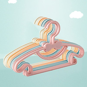Plastic Baby Hangers 12pcs, Ultra-Thin Non-Slip Baby Hangers, Suitable for Boys and Girls' Closet Organization, Colorful Children's Hangers
