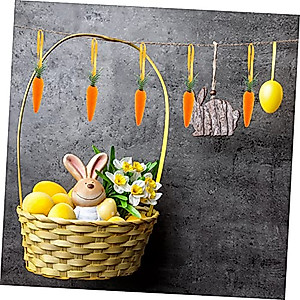 DECHOUS 10pcs Easter Decoration Easter Carrot Easter Tree Decorations and Ornaments Egg Easter Tiered Tray Decor Easter Hanging Carrot Easter Hanging Ornaments Carrot Decor Set Rabbit Foam