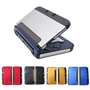 Silver Aluminum + Plastic Protector Case Cover Protective Hard Shell Skin for Nintendo New 3DS XL LL (2015 Model) ONLY