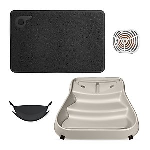 Litter-Robot 3 Accessory Kit by Whisker - Includes LitterTrap Mat, Beige Ramp, Fence, OdorTrap Pod + 1 Pack, for Use with Litter-Robot 3, The Automatic, Self-Cleaning Cat Litter Box