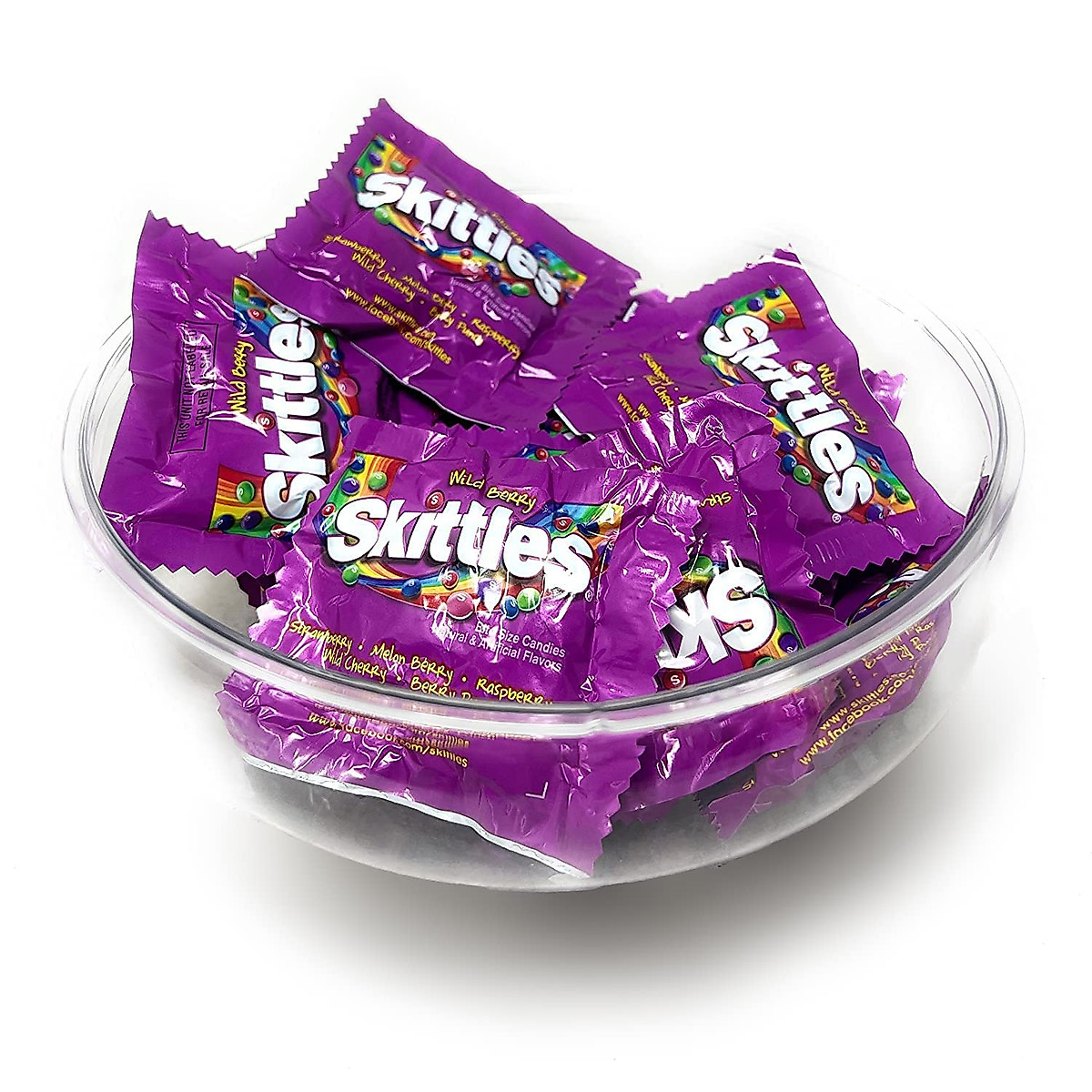 Sk Wild Berry Flavor Candy Coated Fruit Chew Fun Size 1.5 Lbs Individually Wrapped Bulk Party Assortment 25+ Bite Size Mini Packs In Resealable Bag (24 Oz)
