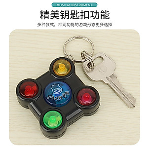 NC Simon Game Console Electronic Memory Game Children's Handheld Game with Lights and Sounds Flashing Cube Children's Intellectual Toys for Adults 透明色