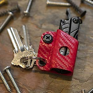 Clip & Carry Kydex Multi-Tool Sheath for the Gerber DIME/LEATHERMAN SQUIRT PS4 - Made in USA - Multi Tool Multitool Holder Holster - Black