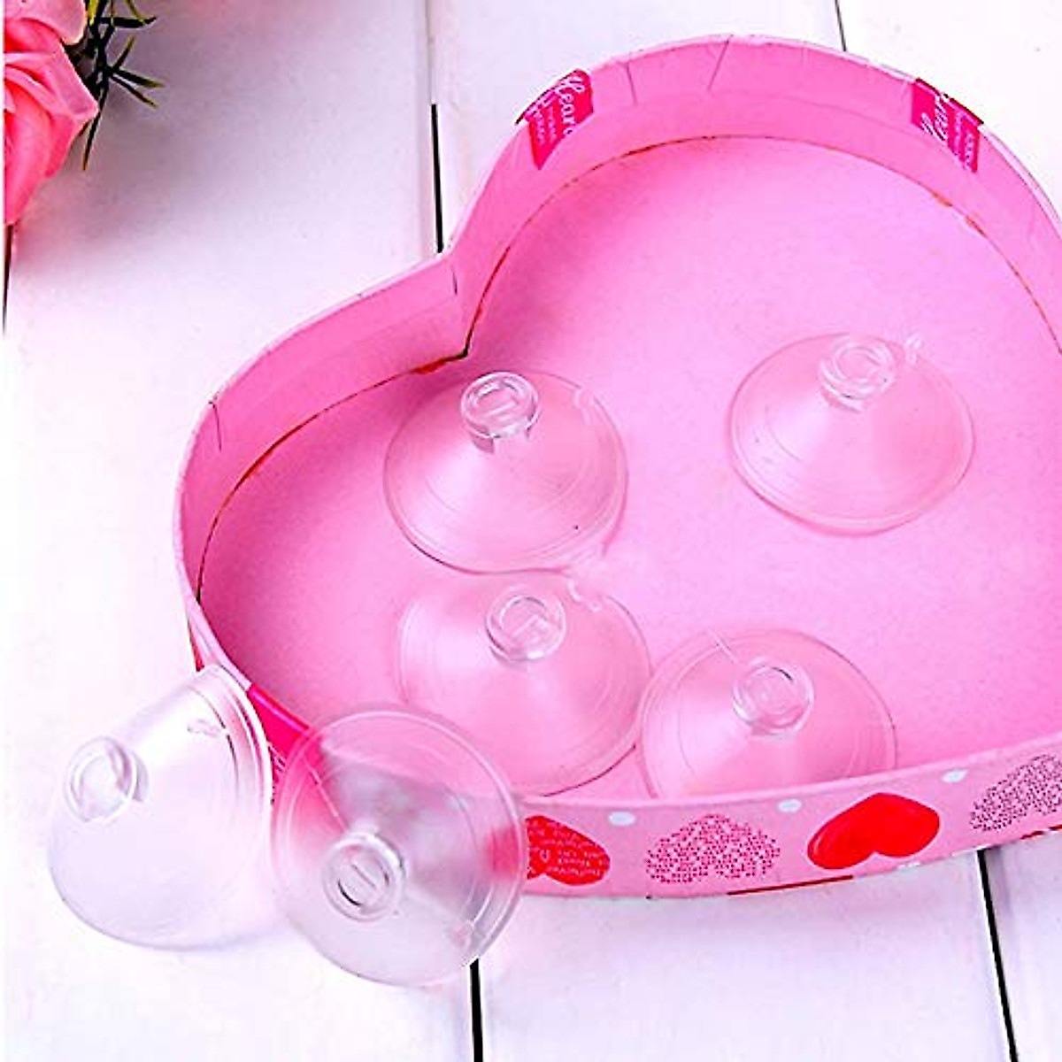 Lyanther 4Pcs Bathroom Shower Caddy Connectors Suction Cups