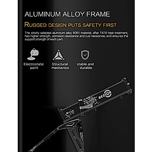 Bezior X PLUS Electric Bike for Adults, Foldable 26"x4.0 Fat Tire Electric Bicycle, 1500w Motor 48V 17.5Ah Removable Lithium Battery, Up to 25 MPH, Shimano 27-Speed Gear and Dual Shock Absorber Ebikes