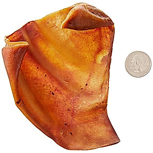 Amazon Brand – Wonder Bound Whole Pig Ears Dog Treats, Pork, 4.23 ounce, 6 Count (Pack of 1)