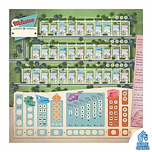 Welcome to... Your Perfect Home Board Game | City Building Strategy Game | Narrative Adventure Game for Adults and Kids | Ages 10+ | 1-6 Players | Avg. Playtime 25 Minutes | Made by Blue Cocker Games