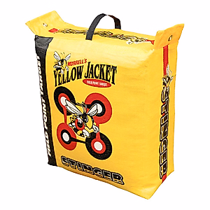 Morrell Yellow Jacket 19lb Portable Adult Field Archery Bag Target with HME Products Bowhunting Archery Range Practice Shooting 30in Bag Target Stand