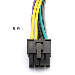 24-Pin to 8-Pin 18AWG ATX PSU Power Supply Adapter Cable for Motherboards