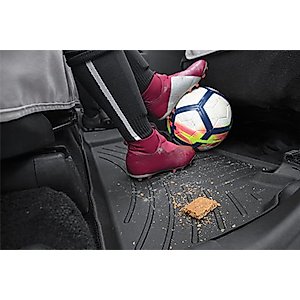 WeatherTech Custom Fit FloorLiners for Tahoe, Yukon - Complete Set (1st Row, 2nd and Row Aisle) (440661-442353), Black