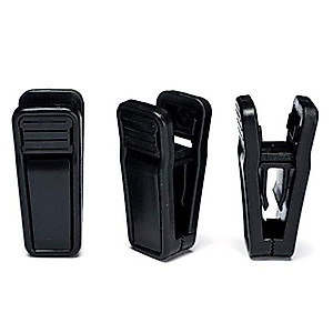 Black Plastic Hanger Clips Slim-line Set of Finger Clips Strong Pinch Grip Clips for Slim Line Hangers Fit Well on The Slim Velvet Hangers Set of 20