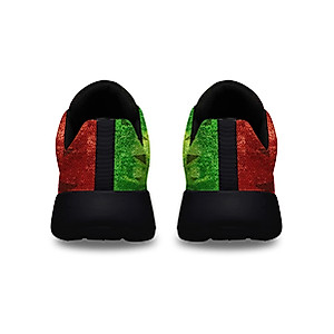 Black Queen African Shoes for Men Women Running Sneakers Breathable Casual Sport Tennis Shoes Gift for Him Her Black Size 5