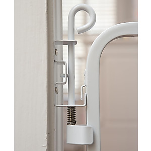 Cardinal Gates MG15 Auto-Lock Baby Gate - Adjustable Indoor Dog Gate - Aluminum Safety Gate for Kids & Pets - 26.5 to 40.5 Inches Wide - White