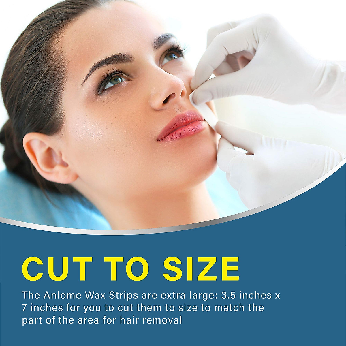 ANLOME Body Wax Strips for Face Legs Underarms Brazilian Bikini Women, Wax Hair Removal with 36 Strips