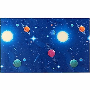 TAOGIFT Peel and Stick Vinyl Space Wallpaper for Nursery Boys Kids Room Wall Removable Self Adhesive Space Shelf Drawer Liner Contact Paper Furniture Sticker 17.7x117 Inches