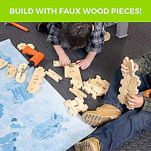 Step2 Pro Play Kids Workshop with Utility Bench, Indoor/Outdoor Tool Bench for Children, Interactive Play with Sounds, Made of Durable Plastic, Includes 76 Piece Toy Accessories, Toddlers 3+ Years Old