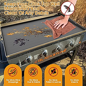 36" Silicone Griddle Mat for Blackstone, Heavy Duty Griddle Mat Fit Blackstone 36 Inch Flat Top Gas Grill Griddle, Protective Top Covers for Blackstone Protector Outdoor