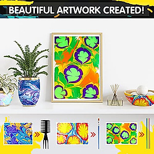 Water Marbling Paint for Kids - Arts and Crafts for Girls & Boys Crafts Kits Ideal Gifts for Kids Age 3-5 4-8 8-12