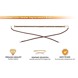 Fire Sense 60947 Infrared Patio Heater Replacement Bulb Fits with All of Our IR Heaters 60801, 60802, 60803, 60411, 02117, 60253, 02678, 60459, 02110, 60255 & 60460-1500 Watt