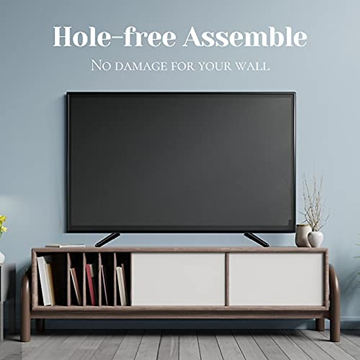 TV Stand Compatible with Samsung 32 inch Class FHD (1080P) Smart LED TV, TV Stand Legs for Samsung TV Stand Base Replacement UN32J5205AF (Black)