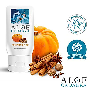 Aloe Cadabra Natural Personal Lube, Organic Best Lubricant Gel for Her, Him & Couples, Pumpkin Spice 2.5 Ounce (2.5 Ounce (Pack of 1))