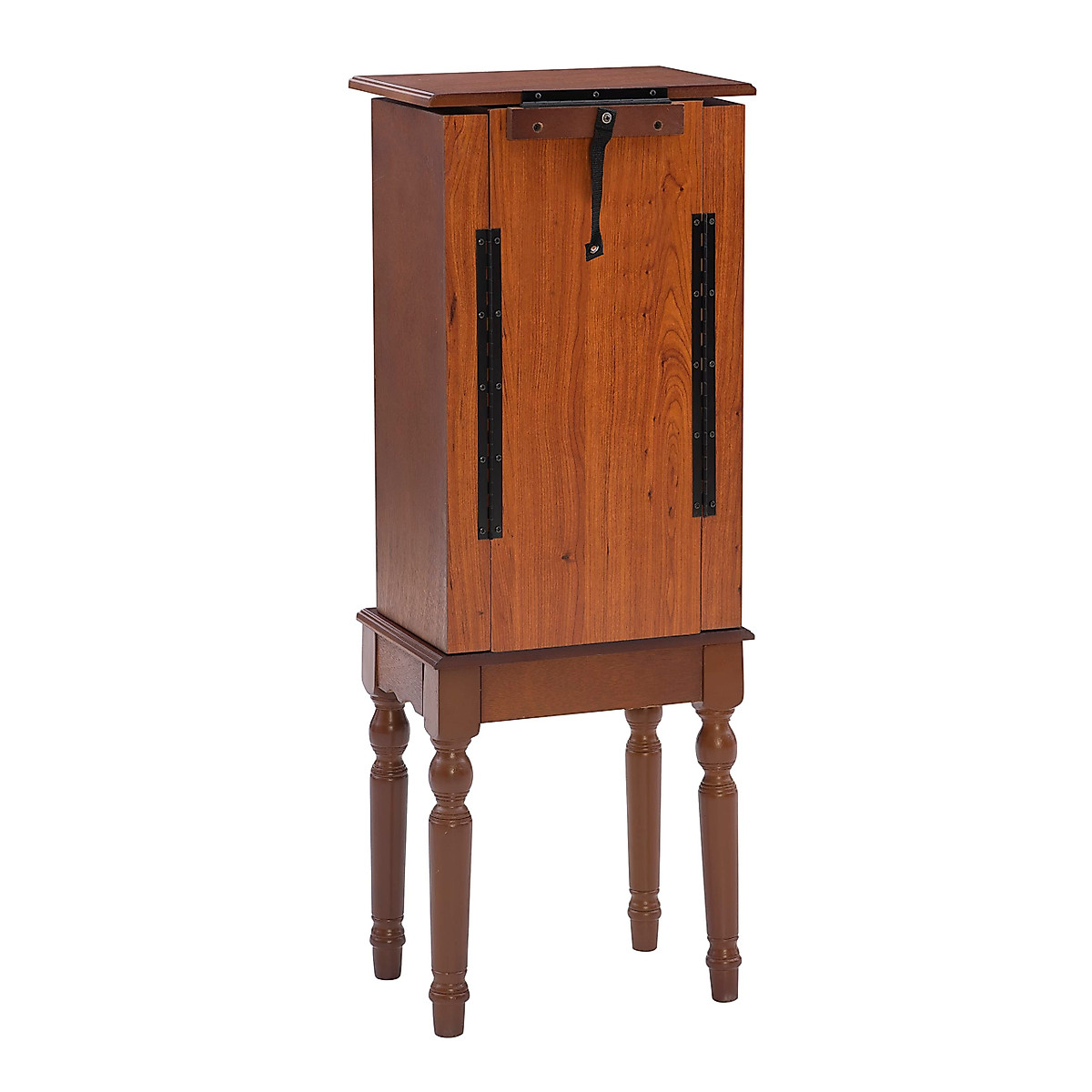 Powell Lightly Distressed "Deep Cherry" Jewelry Armoire