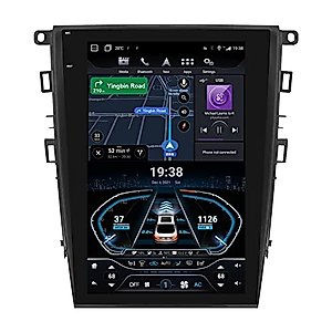 Car Radio Stereo for Ford Fusion Mondeo 2013 to 2019 Android 10.0 T-Style Head Unit Navigation 12.1 Inch IPS Touchscreen Build in Wireless Carplay Bluetooth WiFi Support DSP Sirius (Manual)