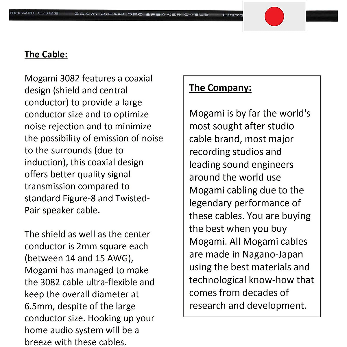 WORLDS BEST CABLES 10 Foot - Coaxial Audiophile Speaker Cable Pair Custom Made Using Mogami 3082 Wire & Eminence Gold Plated Spade Plugs (2 Plugs on Each end)