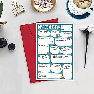 Funny Father's Day Card, Unique Fill in Blanks Birthday Card for Dad, Interesting Bday Card for Daddy