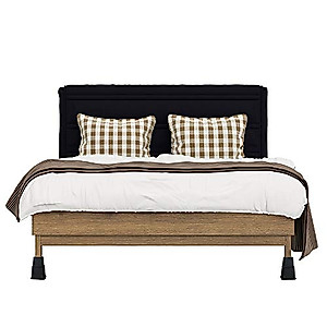 Oakias Bed Risers Black – Set of 4 – Adjustable Furniture Risers from 3, 5 up to 8 Inches – Heavy Duty (Supports up to 1300 lbs.)