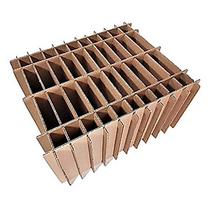 Tek Source Solutions Universal Motherboard Shipping & Storage Box Kit – Slotted Moving Boxes with Trays, Protective Corrugated Cardboard Packing Boxes, Foam Shock Protection Shell, Pack of 1