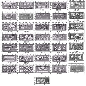 HELYZQ 36Pcs Mini Nail Art Silicone Mold Leaves Flower Animals Template Resin Molds Kit