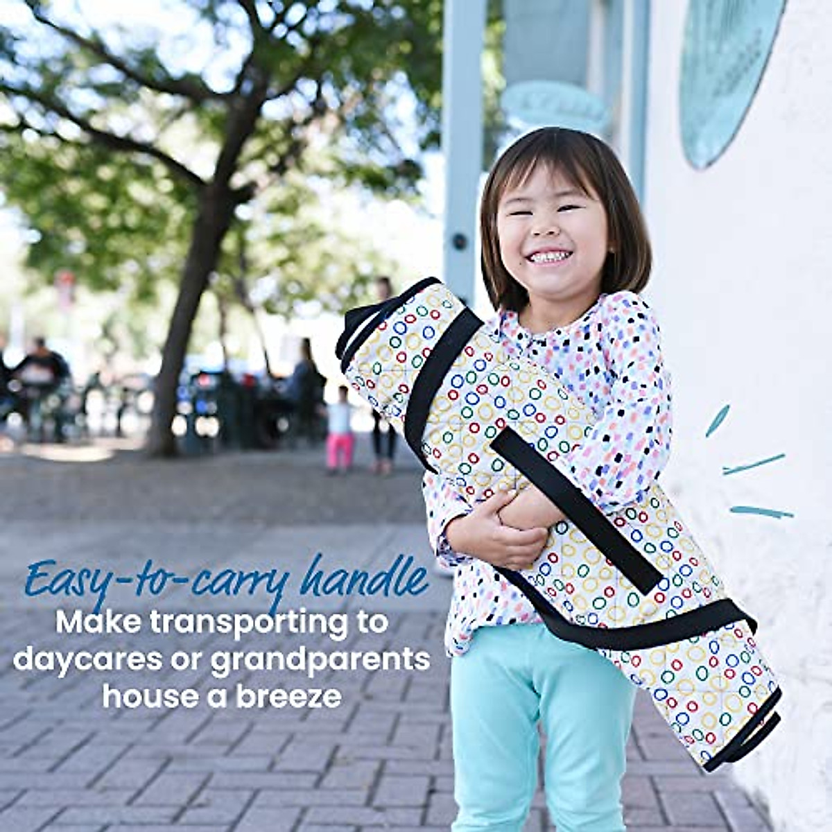 ECR4Kids Nap Mat Companion, Portable Bedding, Loopty Loop, 1-Piece